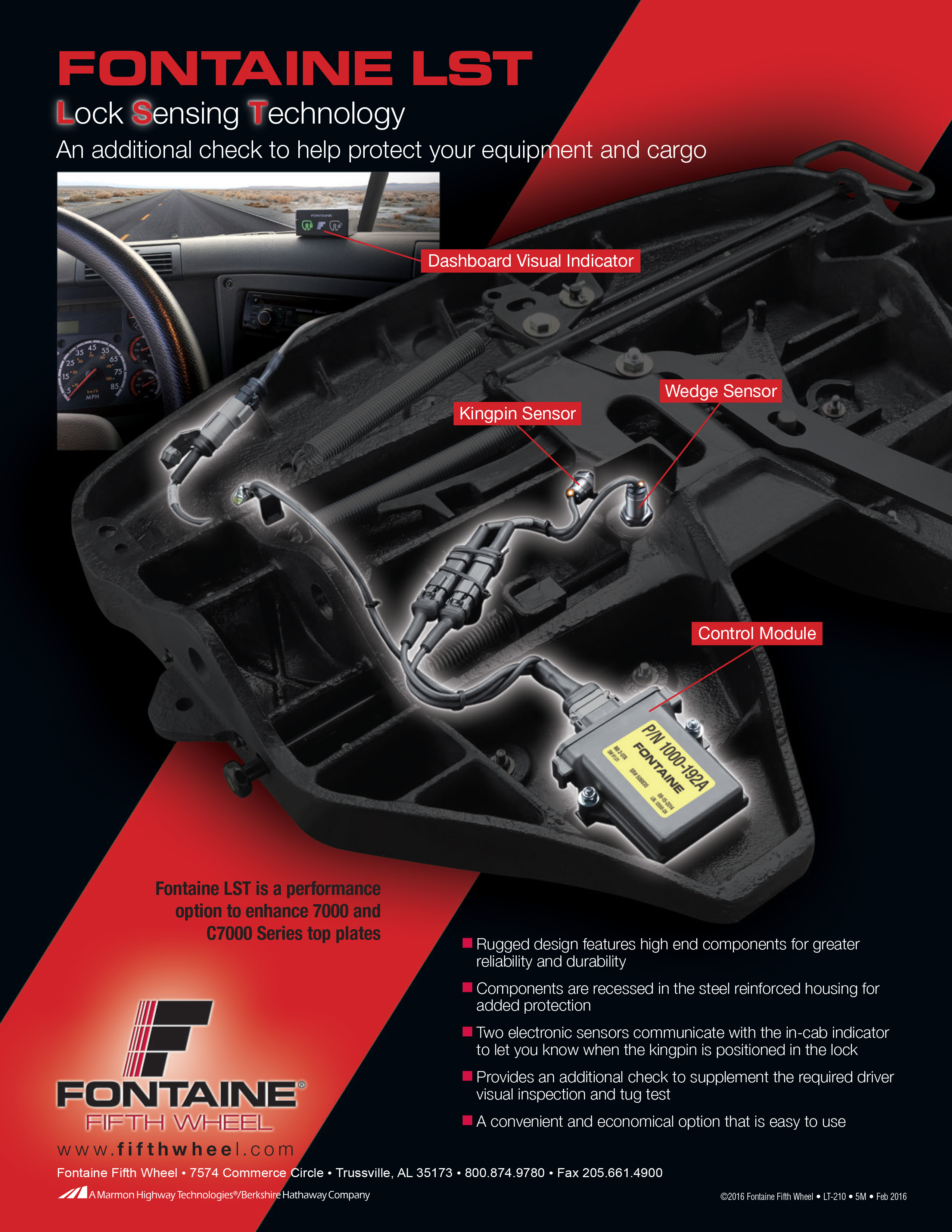 Fontaine Fifth Wheel -- Heavy Duty and Weight Savings No-Slack Fifth Wheels